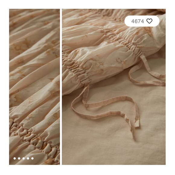 Urban Outfitters | Bedding | Urban Outfitters Rita Ruffle Floral Quilt ...